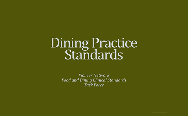 Dining Practice Standards - Pioneer Network